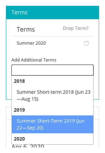 Questions on adding a term| KCP Japanese Language School